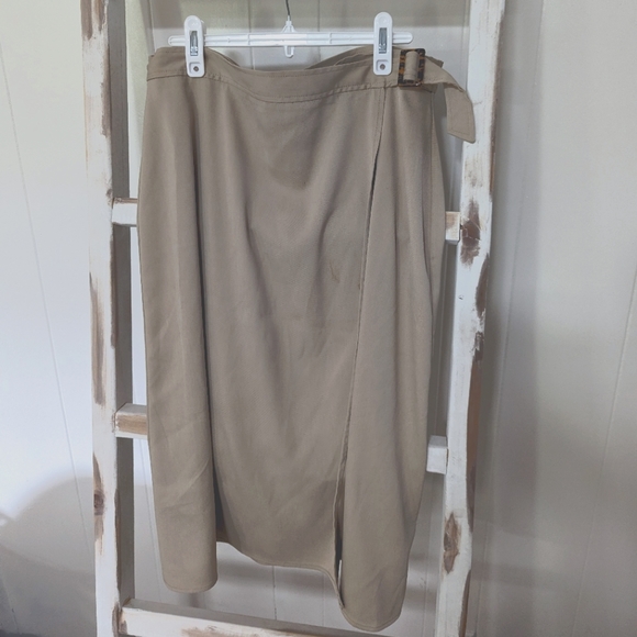 Max Studio | Skirts | Nwt Tan Wrap Skirt | Poshmark